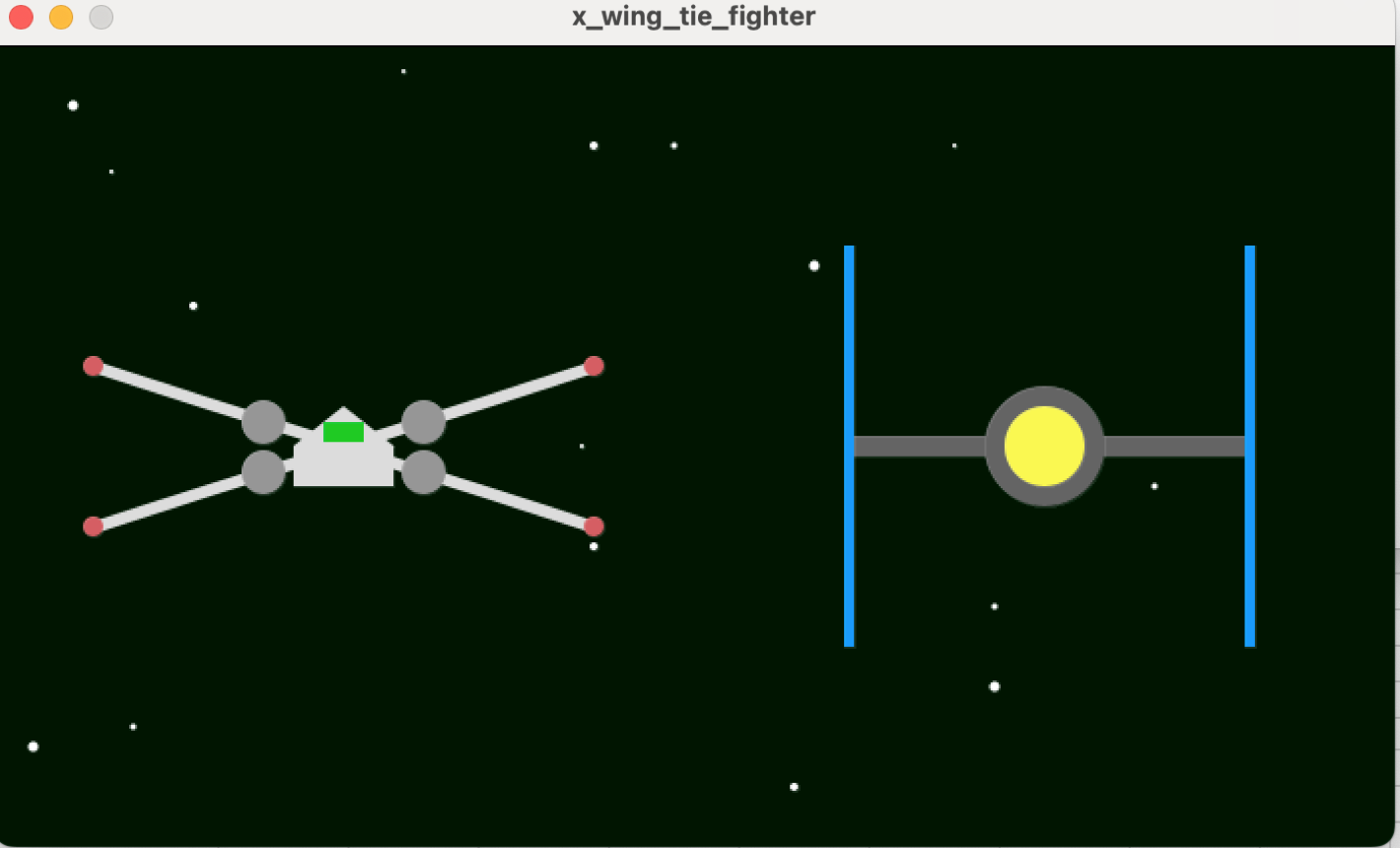 CSc 101 X-Wing and Tie-Fighter - Diana Diazh